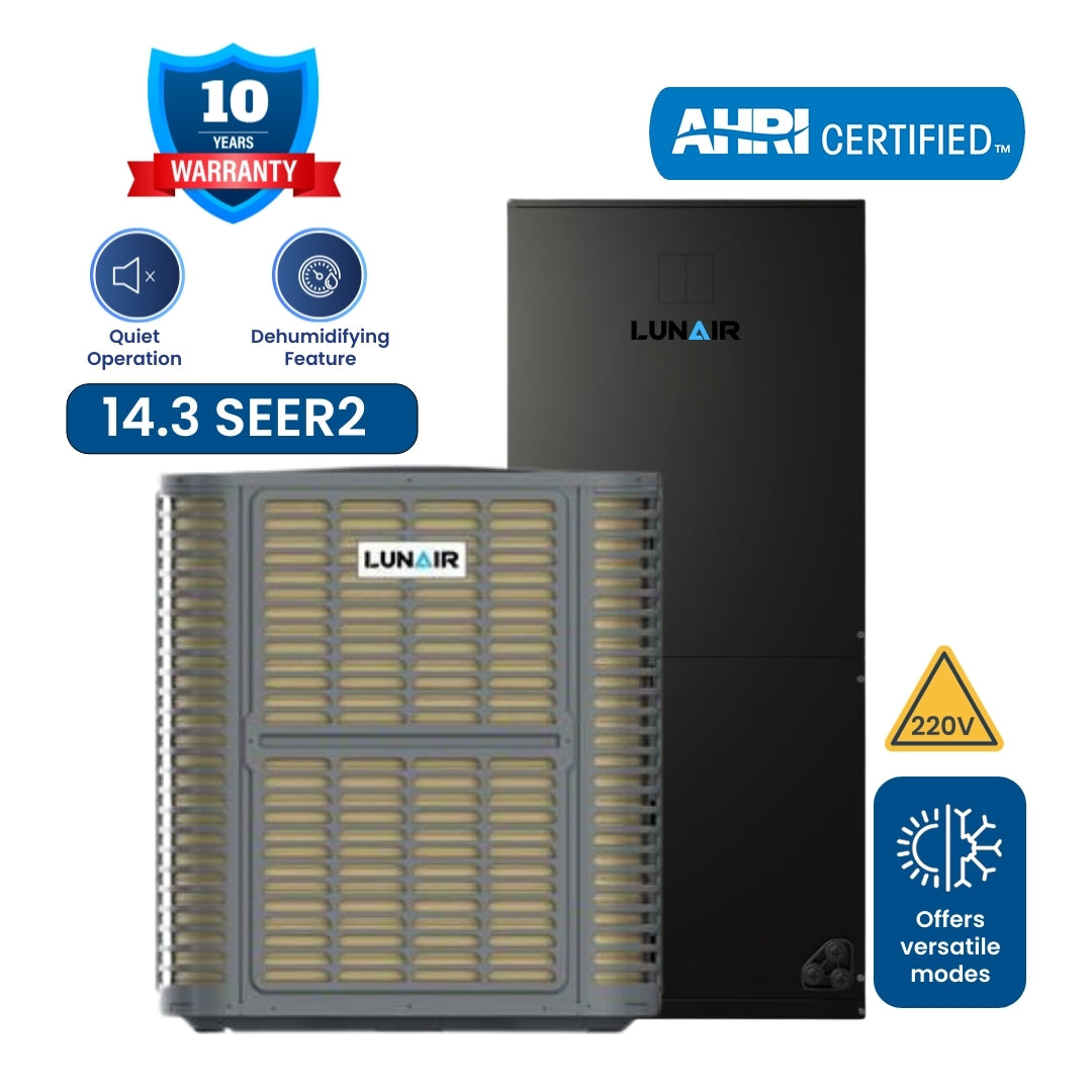 Lunair 60k BTU 5 Ton AC Central Air System - Electric System (10Kw)